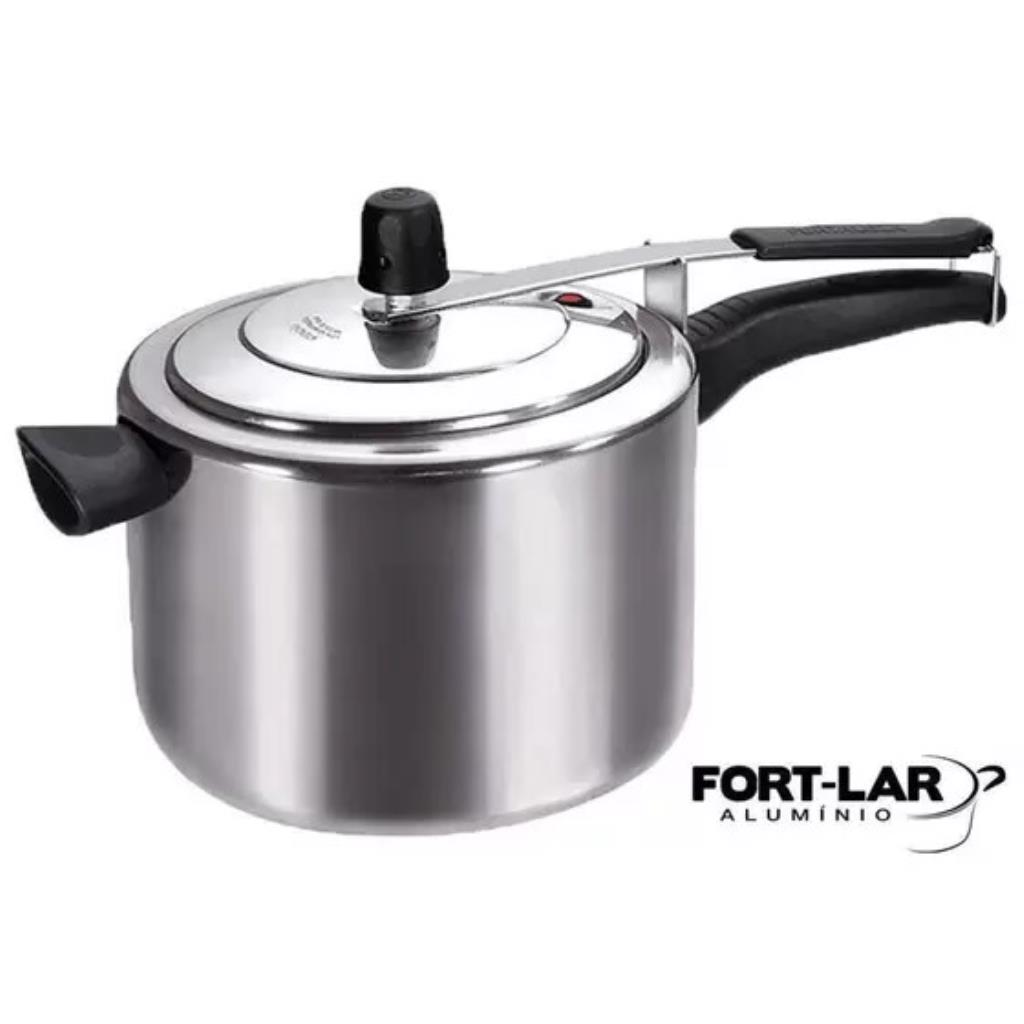 Panela de Pressão 7 Litros Polida Fort Lar Alumínio 9022 - Fort-Lar ...