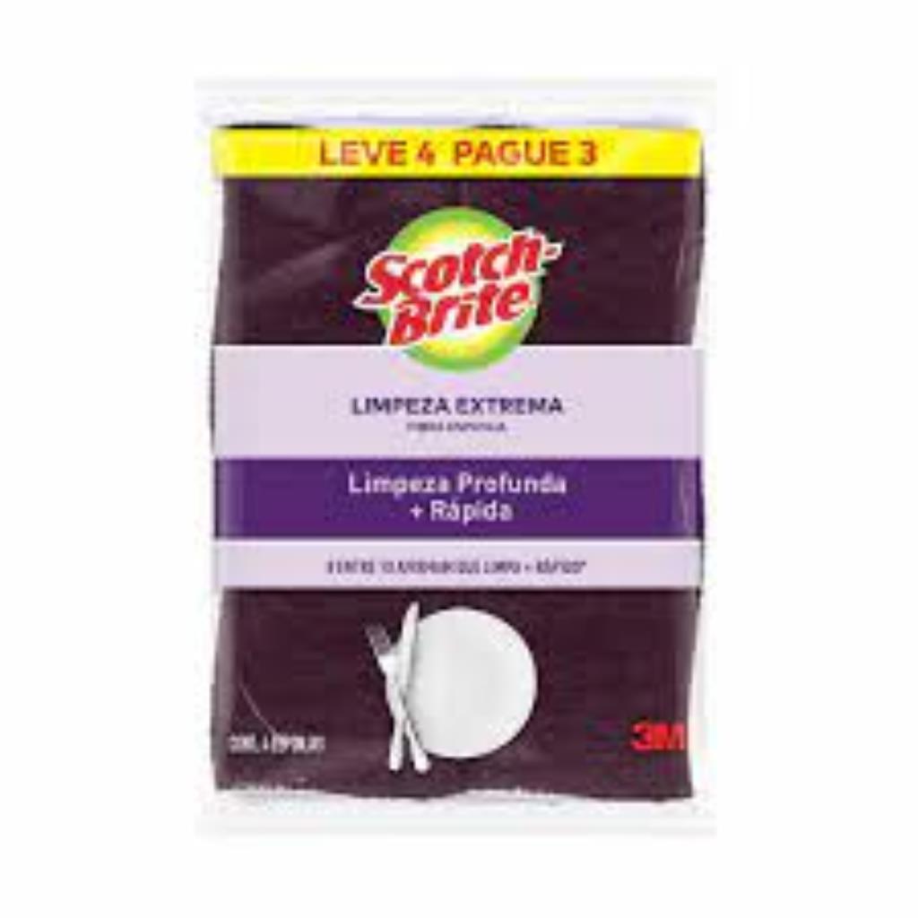 ESPONJA SCOTCH BRITE LIMPEZA PROFUNDA +RAPIDA 4UND - PROLIMS